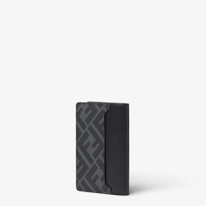 Fendi Ff Squared Card Holder - Black