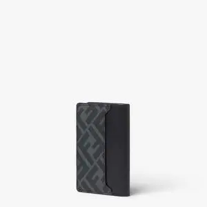 Fendi Ff Squared Card Holder - Black