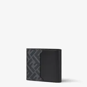 Fendi Ff Squared Bifold Wallet - Black
