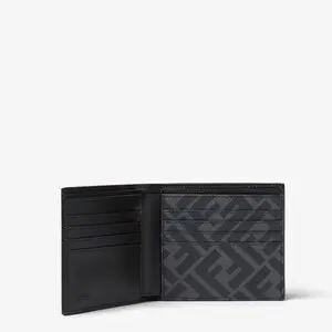 Fendi Ff Squared Bifold Wallet - Black