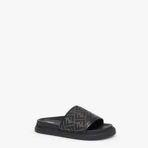 Fendi Diagonal Slides - Black