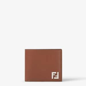 Fendi Ff Squared Bifold Wallet - Brown