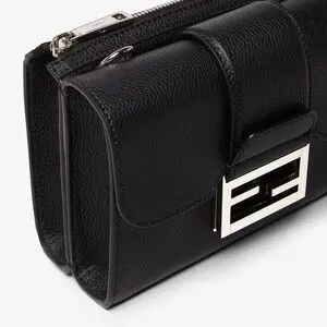 Fendi Baguette Double Bag - Black