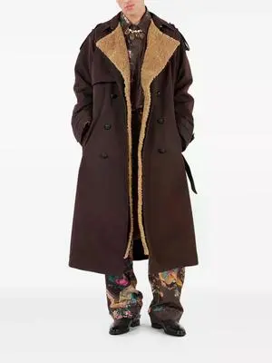 Roberto Cavalli Shearling-lined Trench Coat