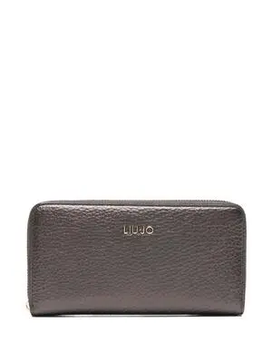 Liu Jo Metallic Zip-around Wallet - Brown