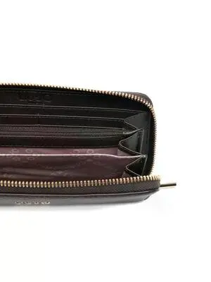 Liu Jo Metallic Zip-around Wallet - Brown