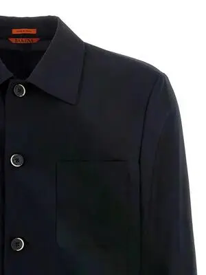 Barena Venezia Button-cuffed Wool Overshirt - Blue
