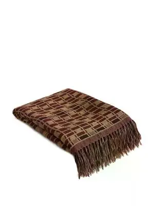 SOHO HOME Erin Geometric-pattern Fringed Throw
