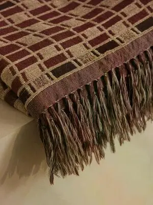 SOHO HOME Erin Geometric-pattern Fringed Throw