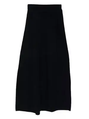 Christian Wijnants Ribbed Wool A-line Skirt