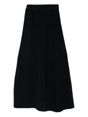 Christian Wijnants Ribbed Wool A-line Skirt