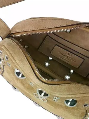 Valentino Garavani Nellcôte Studded Crossbody Bag - Neutrals