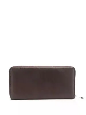 Comme Des Garçons Zip-around Leather Wallet - Brown