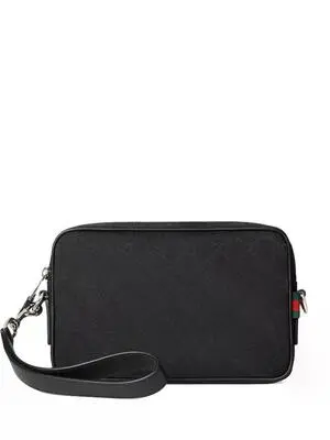 Gucci Gg Monogram Messenger Bag - Black