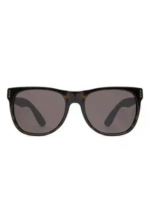RETROSUPERFUTURE Snakeskin Detail Square Sunglasses - Brown