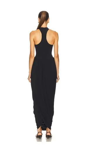 HELSA The Duchess Jersey Dress - Black