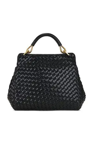 Jw Pei Lucia Classic Top Handle Woven Bag - Black