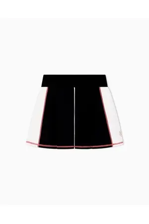 EA7 Tennis Pro Mini Skirt In Ventus7 Technical Fabric - Black