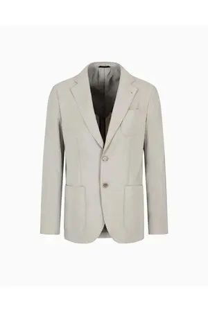 Giorgio Armani Upton Line Washed Silk Single-breasted Jacket - Red