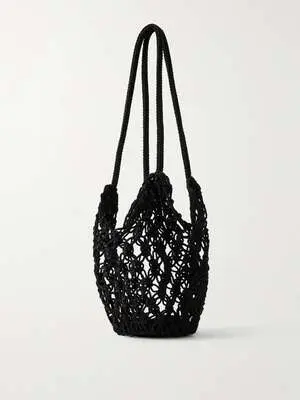 Saint Laurent Woven Cord Shoulder Bag