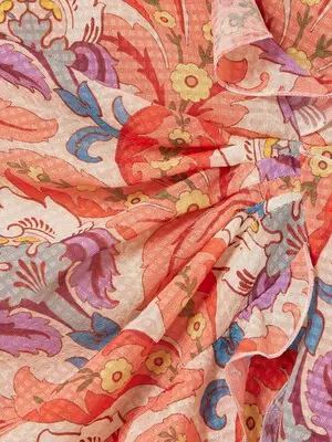 Etro Printed Crepe De Chine Maxi Dress
