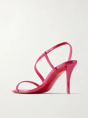 CHRISTIAN LOUBOUTIN Rosa Z 80 Patent-leather Sandals - Pink