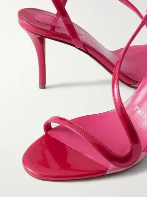 CHRISTIAN LOUBOUTIN Rosa Z 80 Patent-leather Sandals - Pink