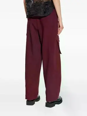 GANNI Elasticated-waistband Jeans - Red