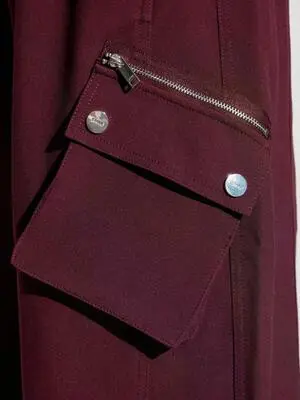 GANNI Elasticated-waistband Jeans - Red
