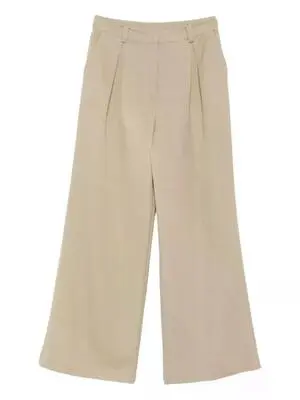 Patrizia Pepe Pleated Wide-leg Trousers
