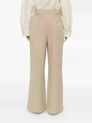 Patrizia Pepe Pleated Wide-leg Trousers