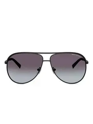 Armani Exchange Pilot Sunglasses - Black