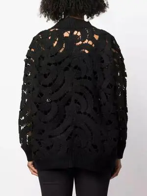 Fabiana Filippi Open Knit Mock Neck Jumper