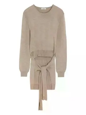LEMAIRE Trompe L'oeil Wool Jumper - Neutrals