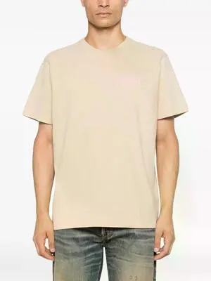 SUNFLOWER Oval-logo Cotton T-shirt