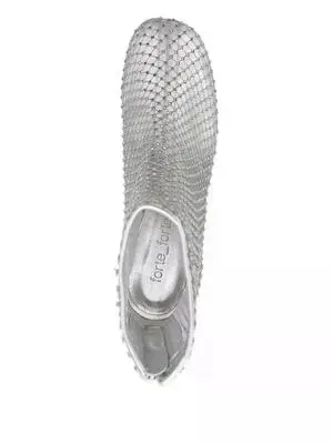 FORTE_FORTE Embellished Mesh Boots