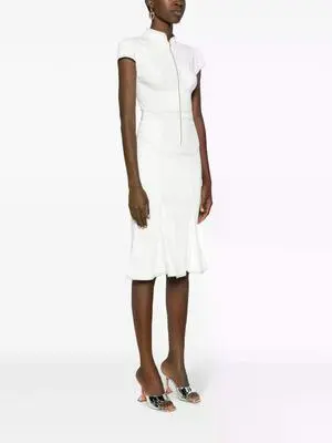 MURMUR Contrast-stitching Denim Dress