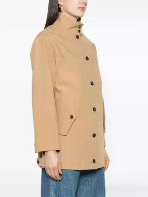 Fabiana Filippi High-neck Single-breasted Coat