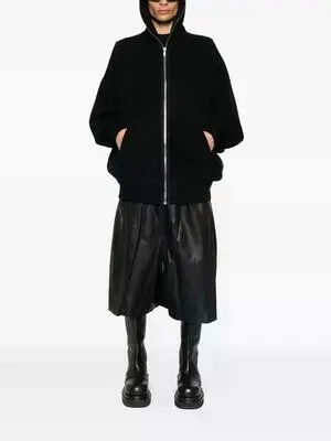 Rick Owens Hooded Zip-up Hoodie