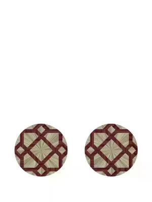 HESTIALIVING Arabesque Geometric Tablemats - Neutrals
