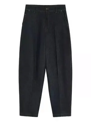 LEMAIRE Maxi Barrel Patch-pockets Trousers - Blue