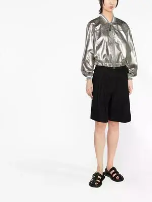 Brunello Cucinelli Metallic Bomber Jacket
