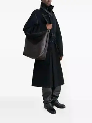 LEMAIRE Large Belted Tote Bag - Brown