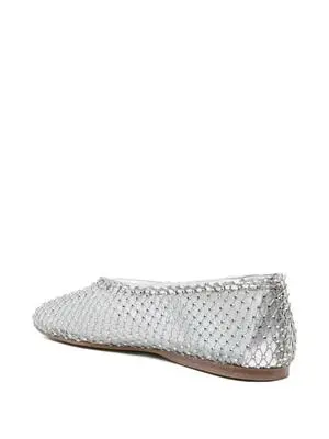 FORTE_FORTE Crystal-mesh Ballerina Flats - Silver