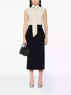 Alberta Ferretti Pencil Wool-blend Skirt