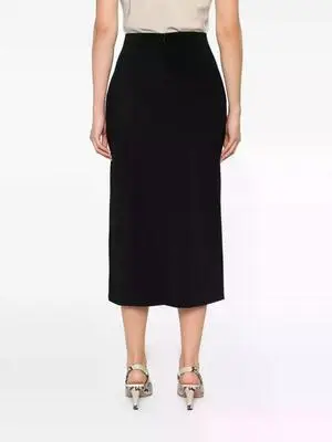 Alberta Ferretti Pencil Wool-blend Skirt