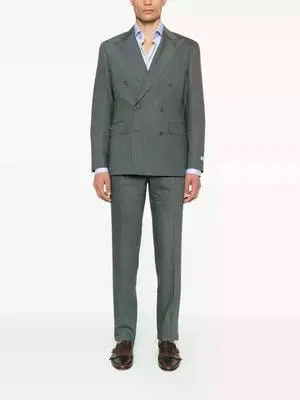 Kiton Long-sleeve Button-down Shirt - Blue