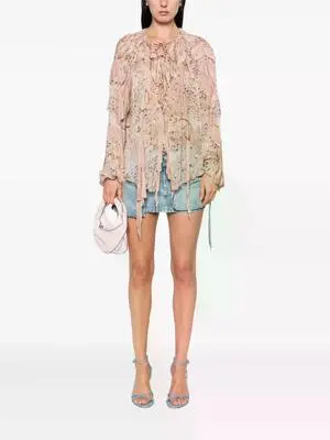 DIESEL® Printed Blouse - Brown