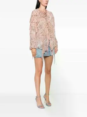 DIESEL® Printed Blouse - Brown