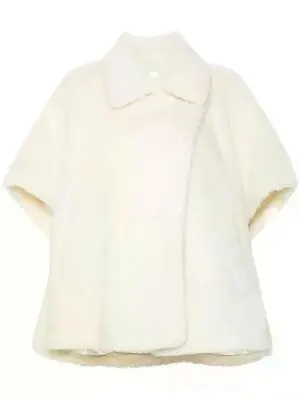 Max Mara Tebe Fleece Wool-blend Cape
